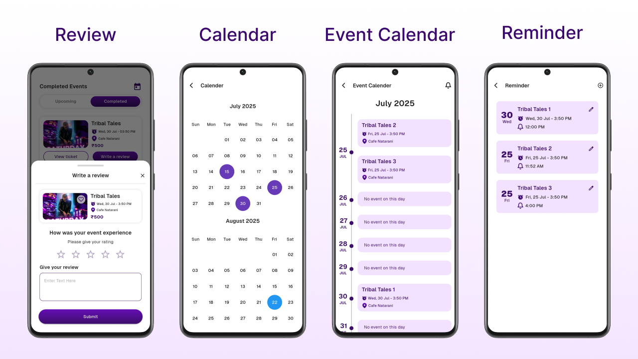 Funatick - Events, Ticket Booking, Tracking and Management Flutter App UI Kit by StyloxDesign